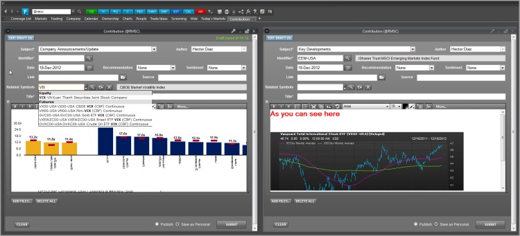 Integrate internal research alongside real-time market data with ...