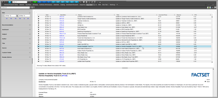 Integrate internal research alongside real-time market data with ...