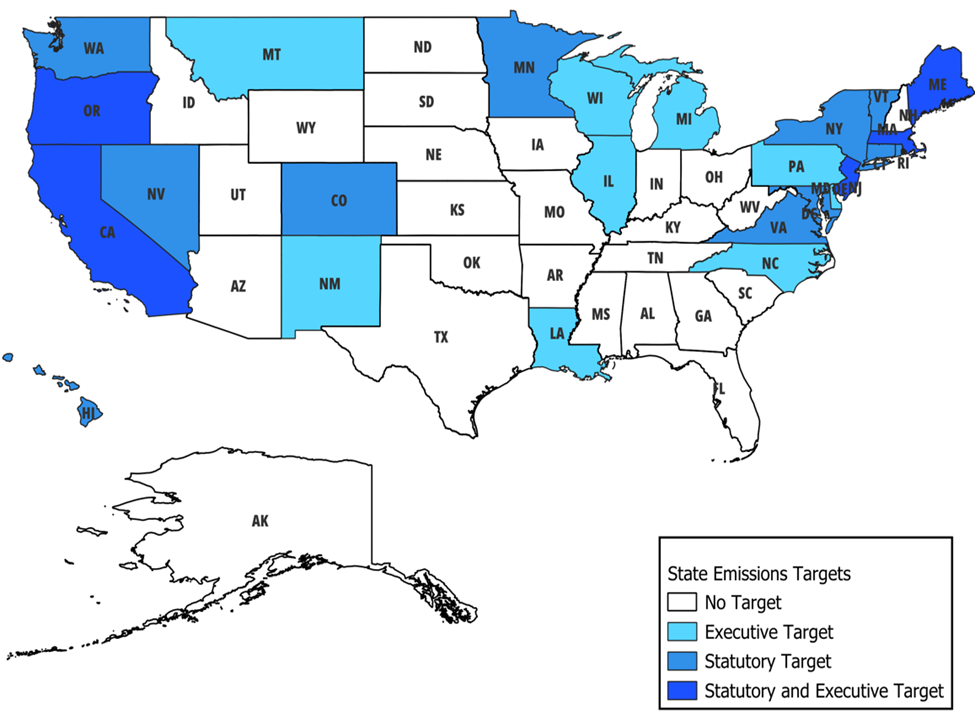 The Evolution of U.S. Emissions and Renewable Portfolio Standards